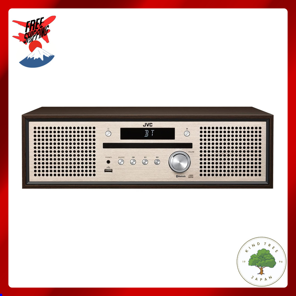 JVC NX-W30 Mini Hi-Fi System | Bluetooth 4.2 | ONE BODY Design | Wood ...