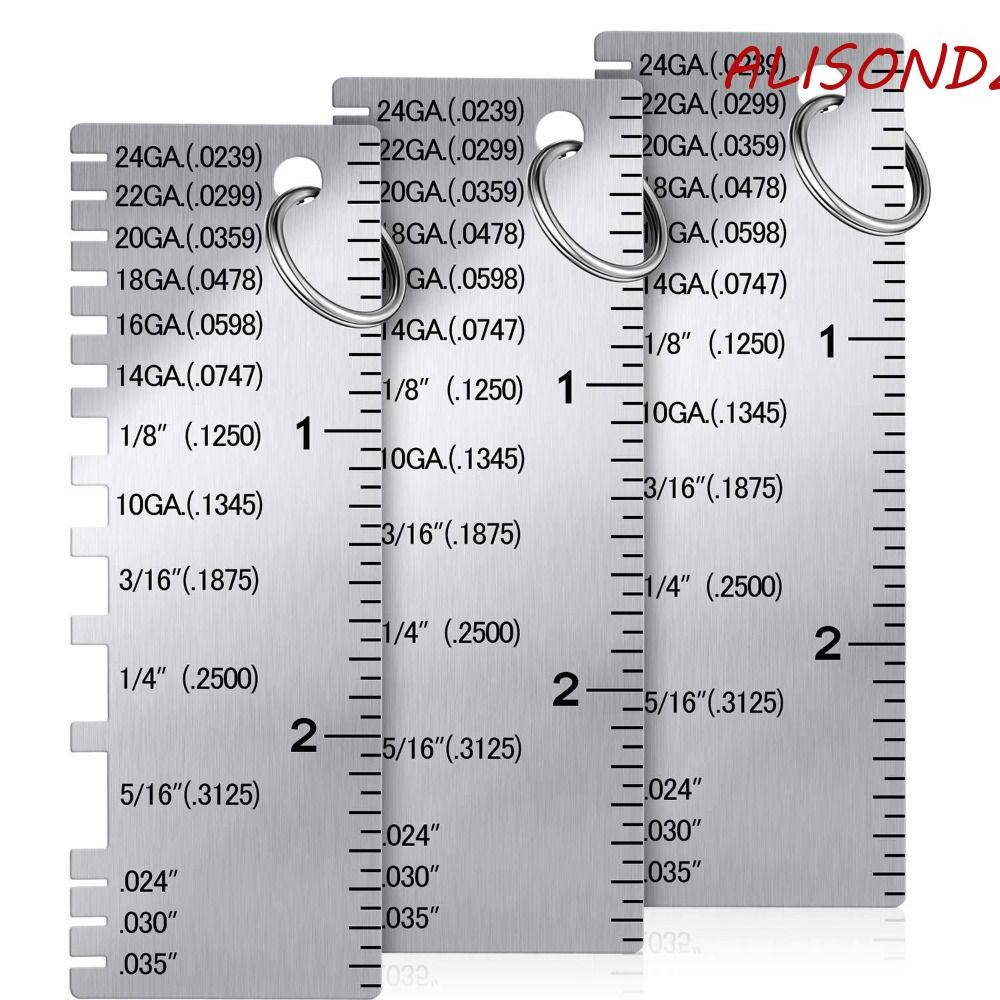 ALISONDZ Thickness Ruler Gauge Weld Inspection Gage Thickness Measuring ...