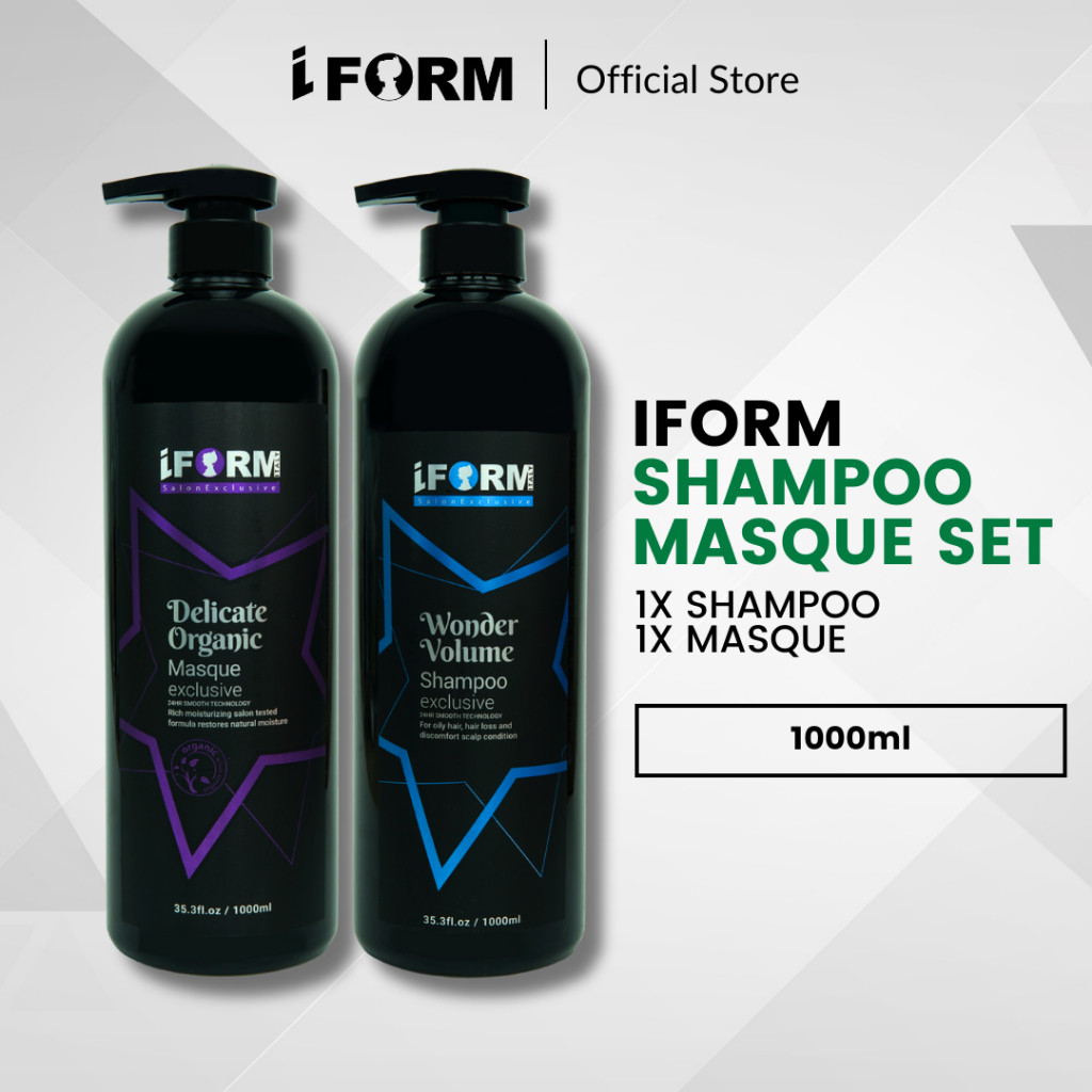 IFORM Hair Shampoo Masque Conditioner Set (1000ml) | Shopee Singapore