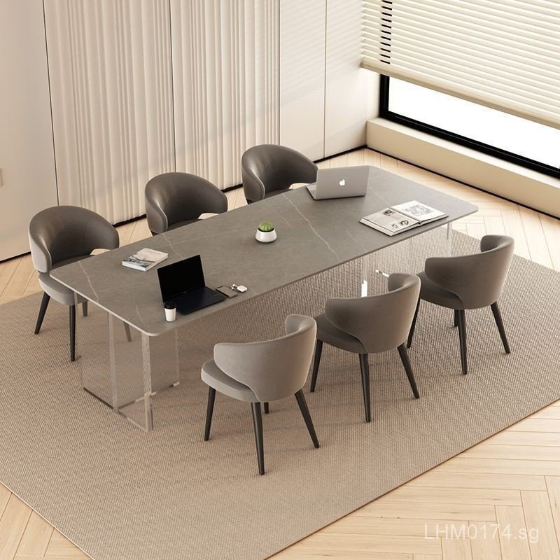 Work Desk Simple Combination Meeting Table and Chairs Conference Table ...