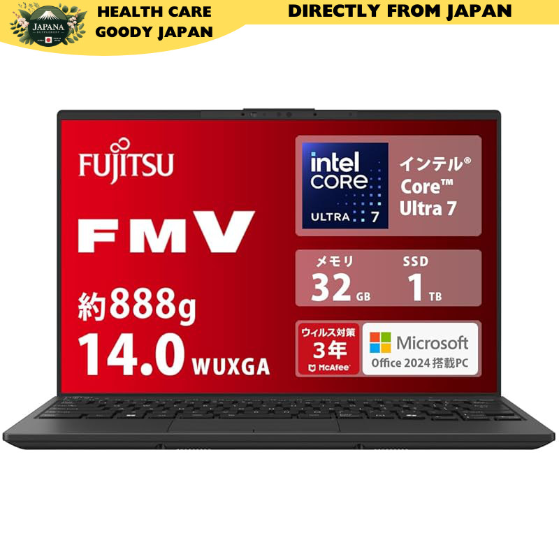 Fujitsu FMV LIFEBOOK WU2/J3 Series Laptop (MS Office 2024, Face ...