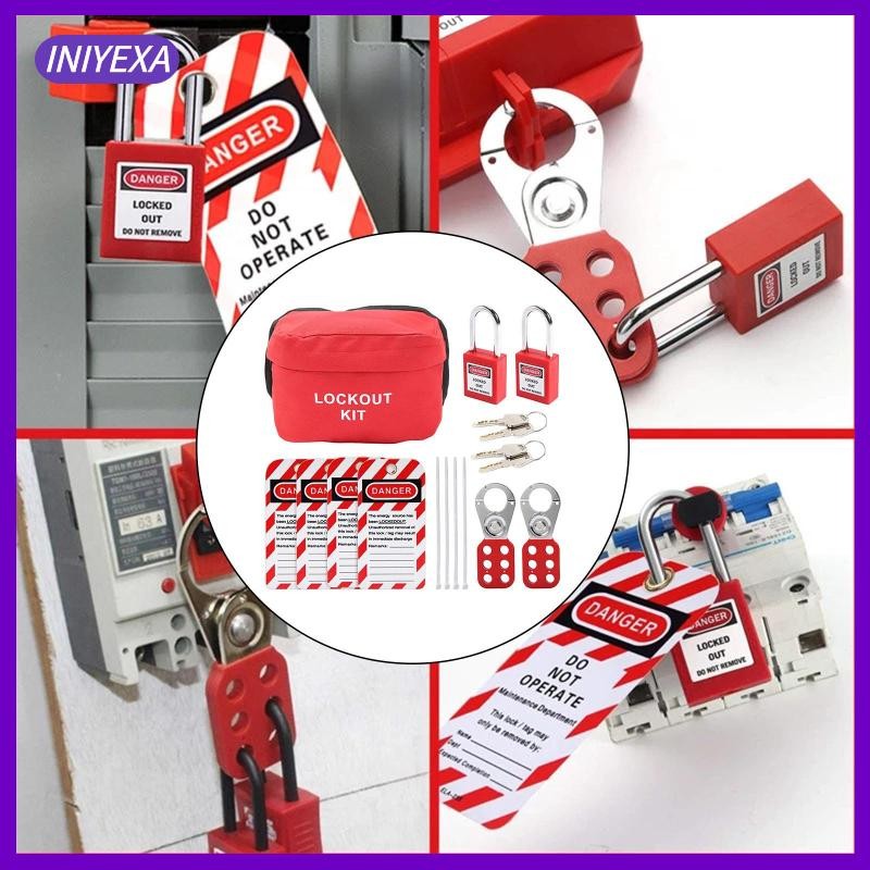 [Iniyexa] Electrical Lockout Tagout Kit - Universal Multi-Pole Circuit ...