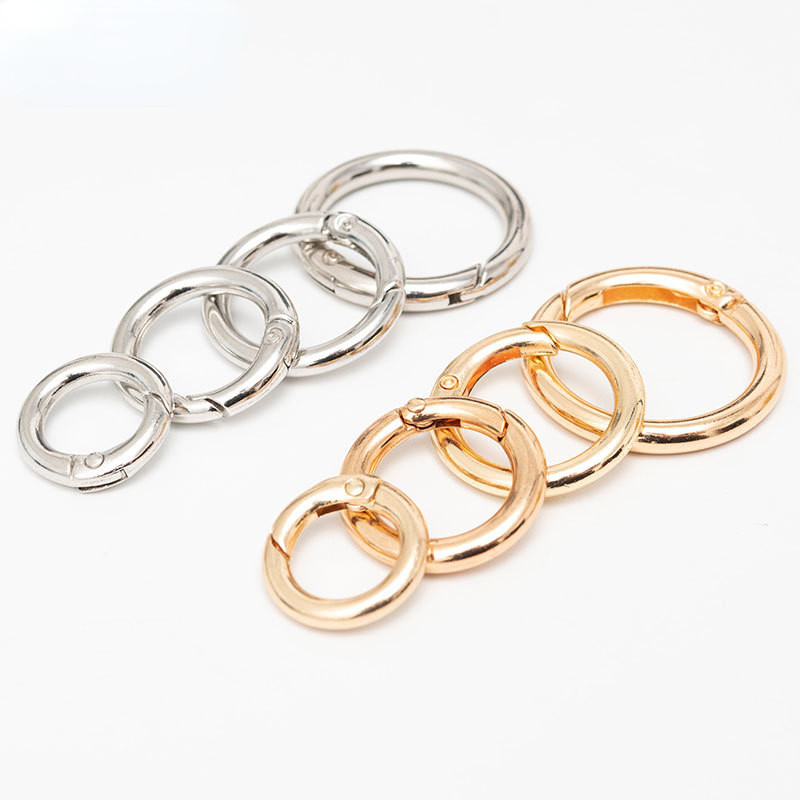 10pcs/pack diy Bag Accessories Hardware Metal Open Spring Ring Buckle ...