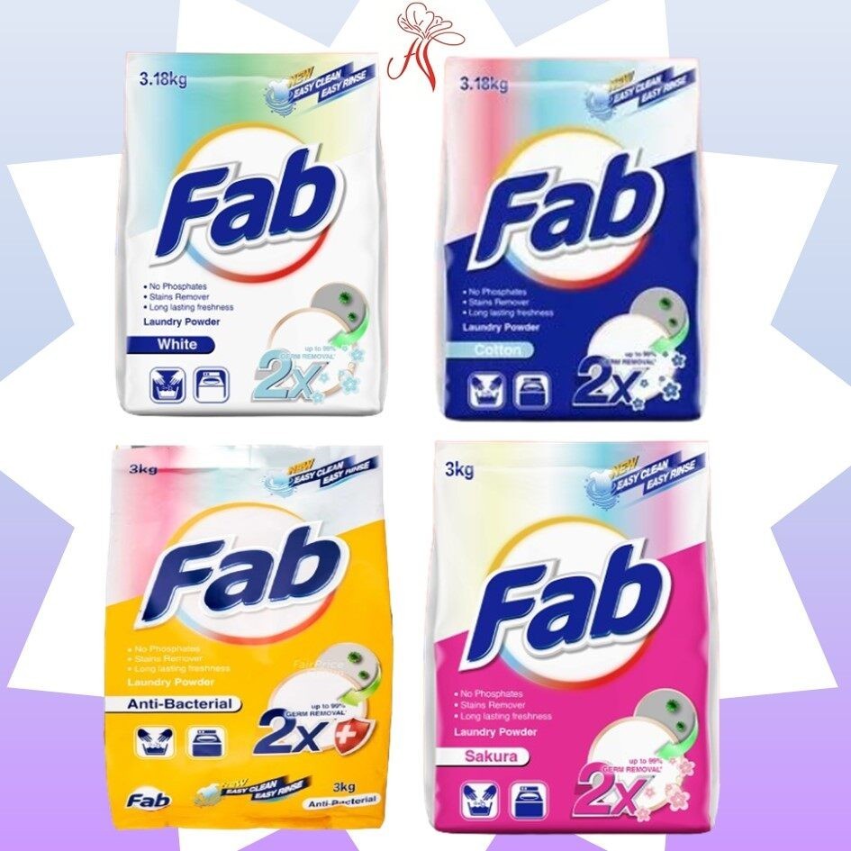 Fab Laundry Powder 3KG | Shopee Singapore