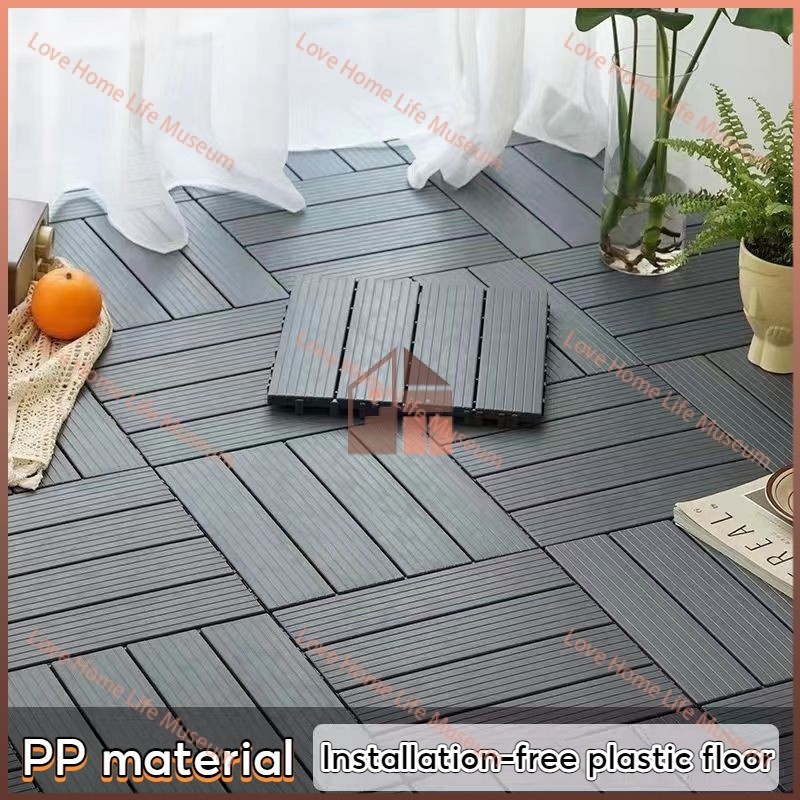 Outdoor Plastic Floor Outdoor Courtyard Balcony Terrace Floor Laying ...