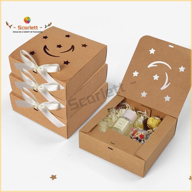 [10/20pcs] Premium Kraft Paper Folding Ramadan Gift Box Packaging ...