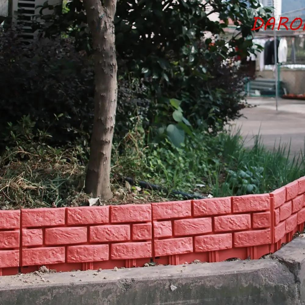 DARON Garden Border Fence, European Style Plastic Gardening Fences ...