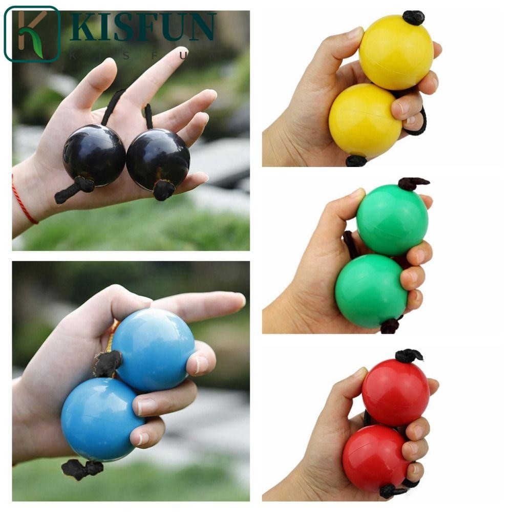 KISFUN Hand Rhythm Balls, Double Ball Rhythmic Drum Balls Rhythmic Sand ...