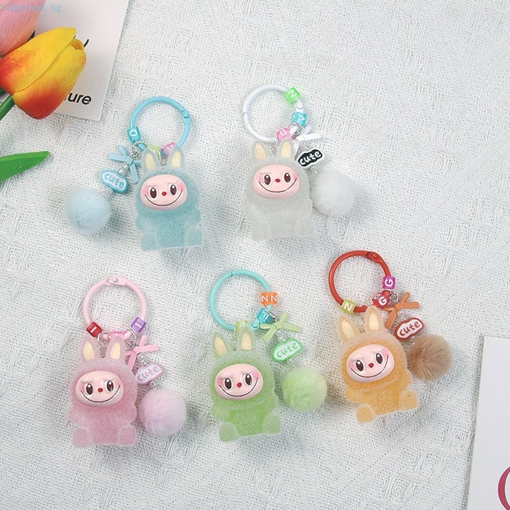 TIMEROAD Candy Color Labubu Dolls, Noctilucent Solid Color Sit Down ...