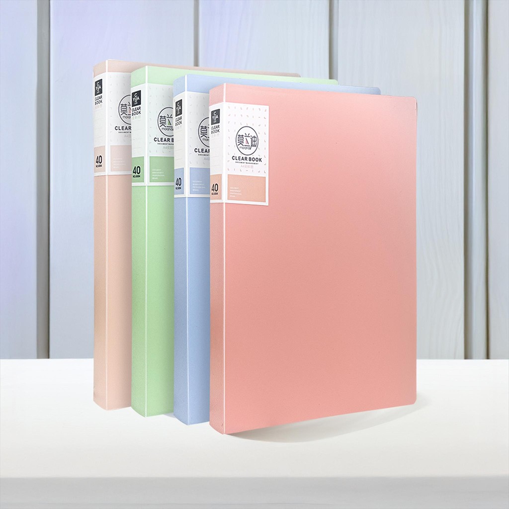 Nas Clear Book A4 40 Sheets / Clear Document Holder Keeper Display Book ...