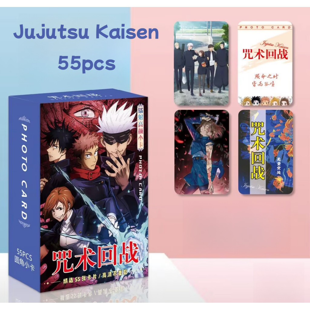 50-92pcs Manga Manhwa Jujutsu Kaisen Laser Holographic Lomo Cards ...