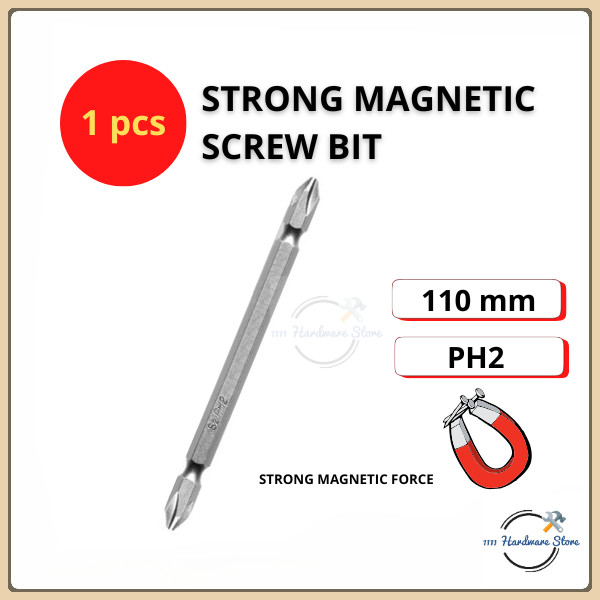 [ 1pcs ] 110mm PH2 Screwdriver Bit | Hex Shank Philip Head Screw Bit ...