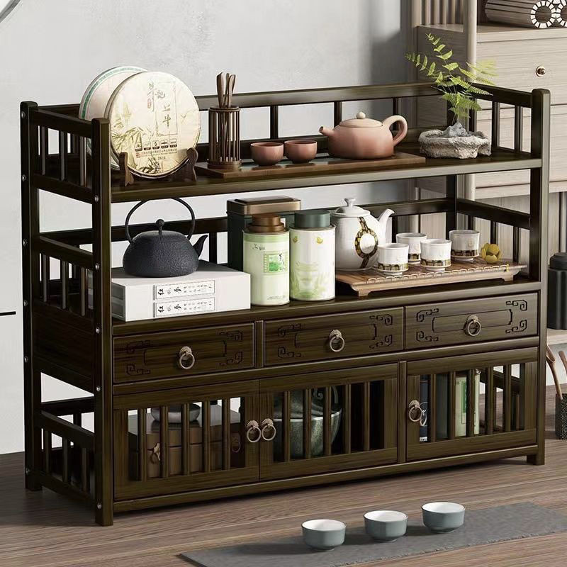 [48H Shipping] Desktop Display Stand Small Tea Table Storage Rack Solid ...