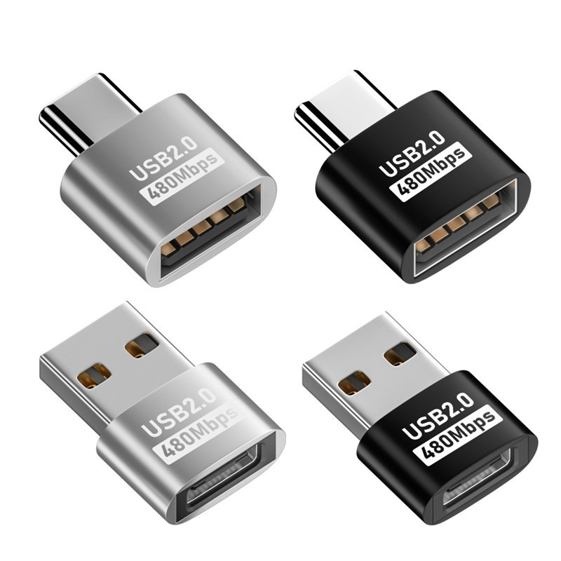 USB 2.0 Type-C OTG Adapter Type C USB C Male To USB Female Converter ...