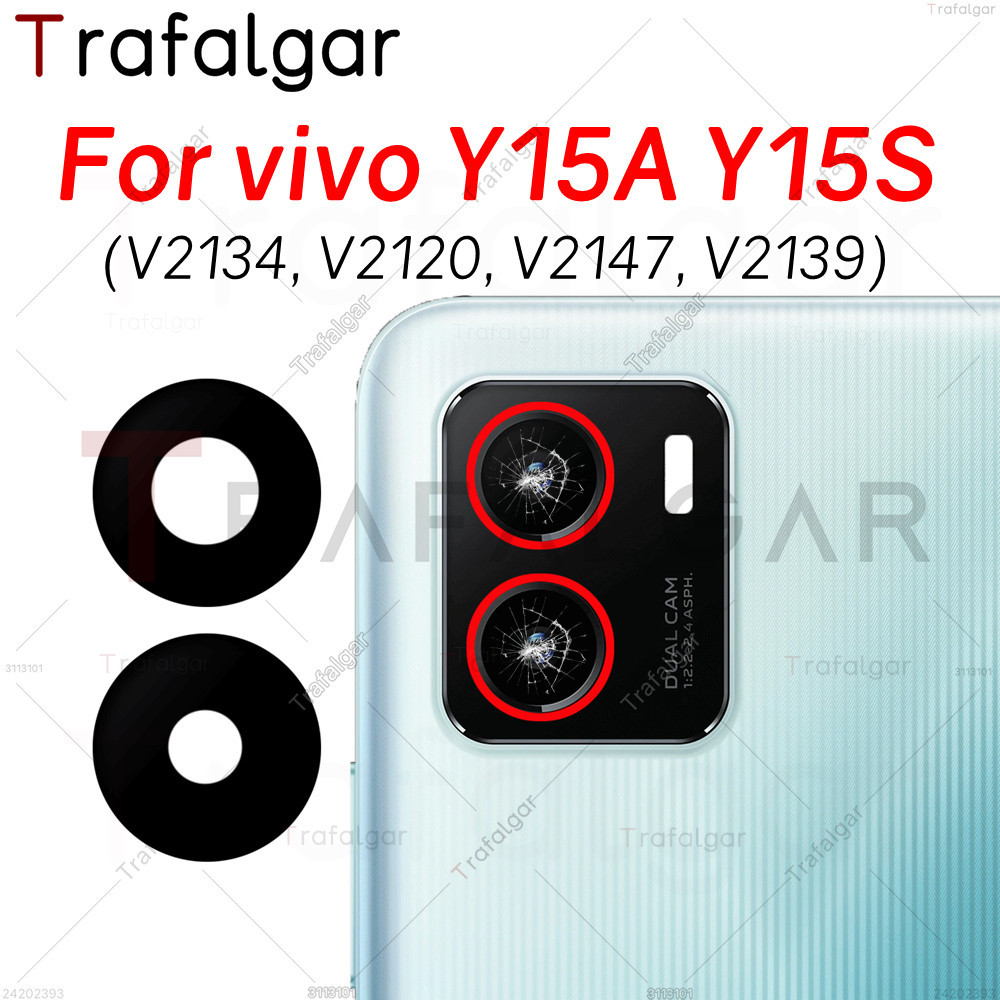 Rear Back Camera Glass Lens For vivo Y15A Y15S V2134 V2120 V2147 V2139 ...