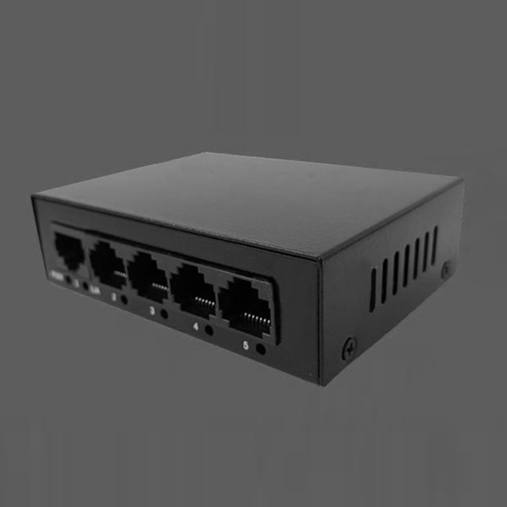 5 Port Gigabit Ethernet Switch Home Network Hub 10/100/1000Mbps Plug ...