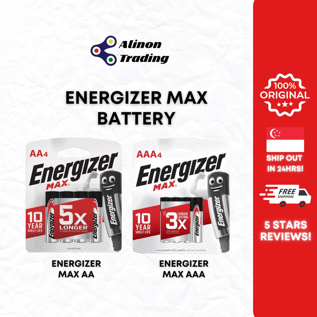 🔥SG STOCKIST🔥Energizer Max batteries AA and AAA LR6 LR03 | Shopee Singapore