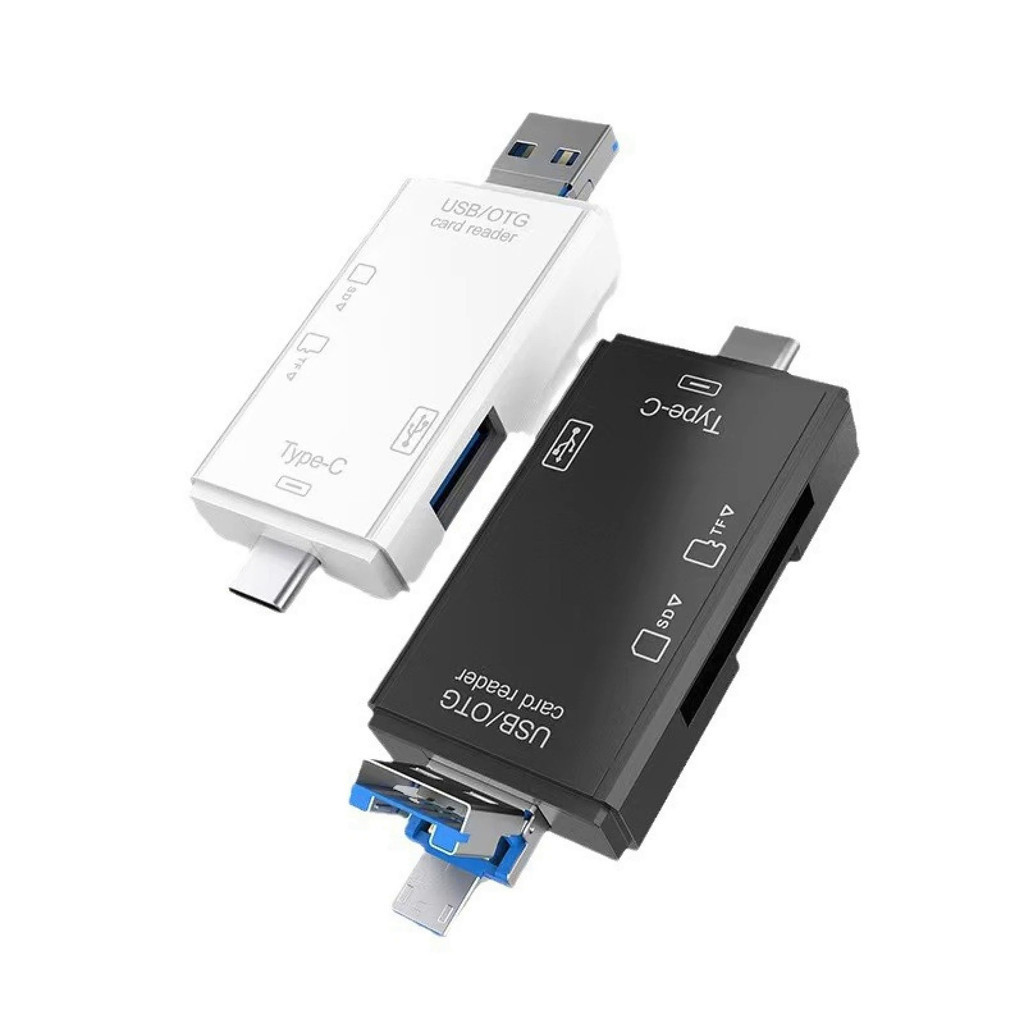 6 in 1 USB 3.0 Card Reader Micro USB/U Disk/Type C/TF/SD Memory Card ...