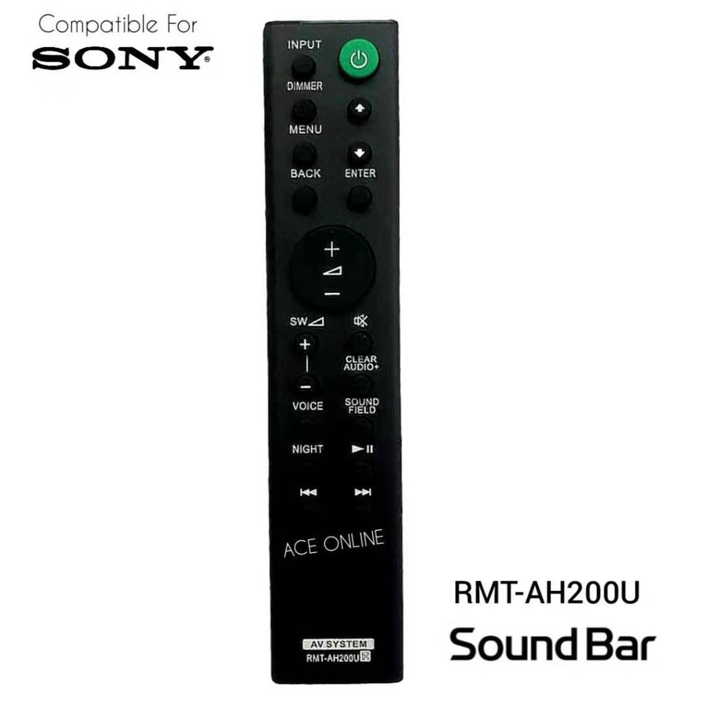 Sony Soundbar Remote Control RMT-AH200U Compatible With HT-RT3 HT-CT390 ...