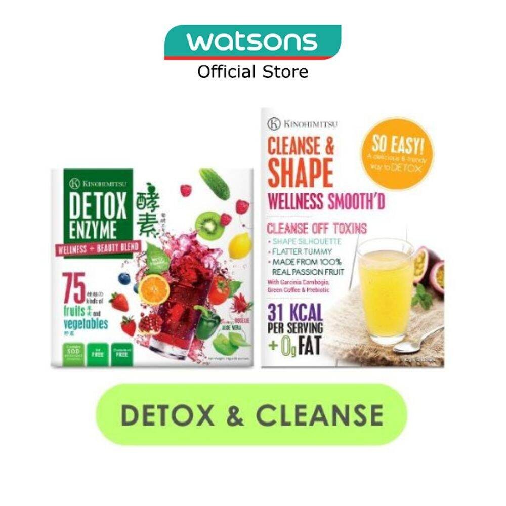 KINOHIMITSU Detox Enzyme 30s & Smooth'D Cleanse & Shape 15s (The ...