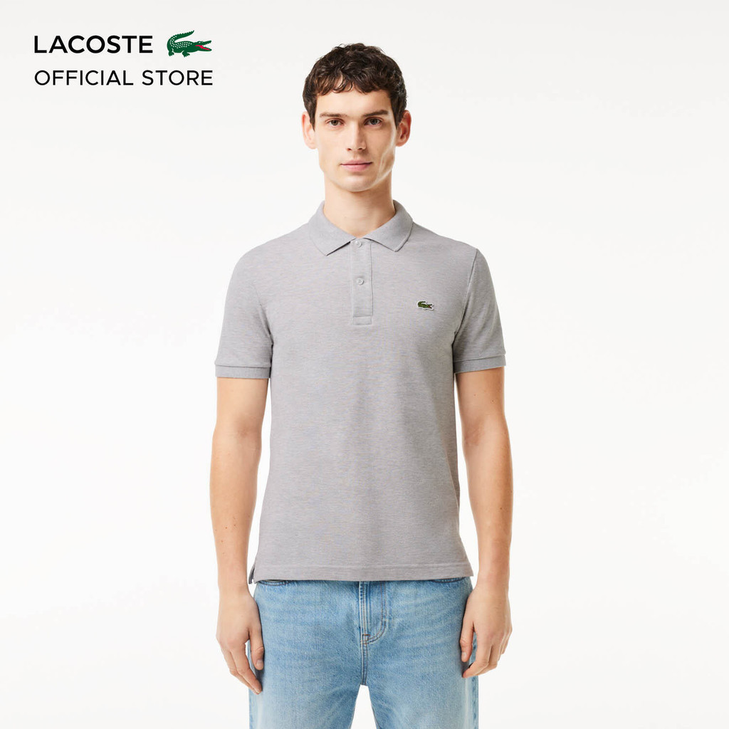 Lacoste Original L.12.12 Slim Fit Polo Shirt (Silver Chine) | Shopee Singapore