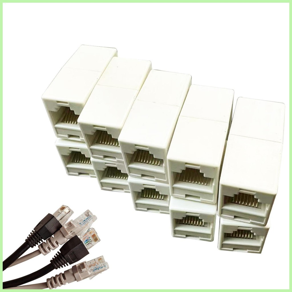 Rj45 Coupler Rj45 Coupler Female to Female Modular Plug 10x Network ...