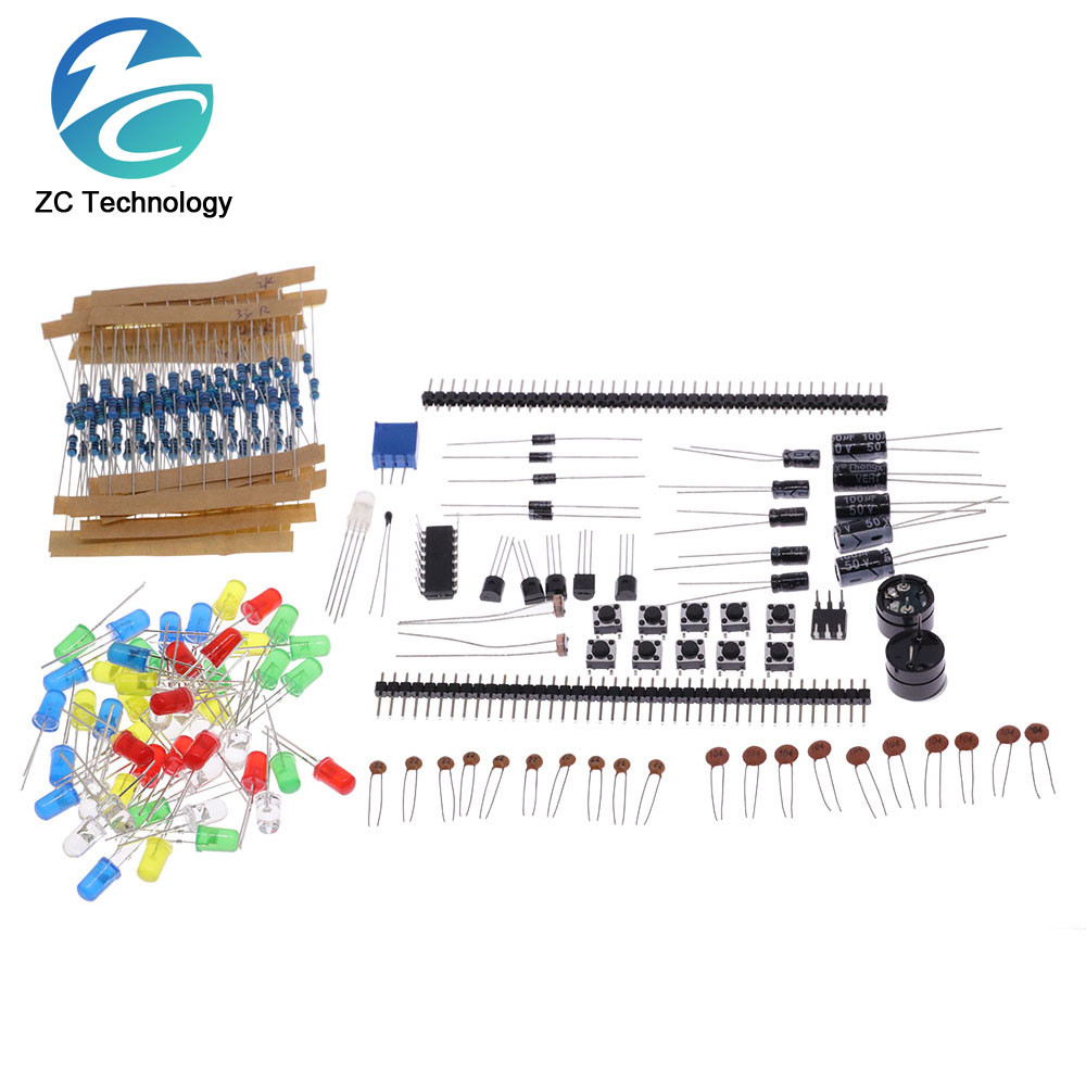 New Electronics Components Basic Starter Kit For Arduino Uno Mega2560 Raspberry Pi With Led