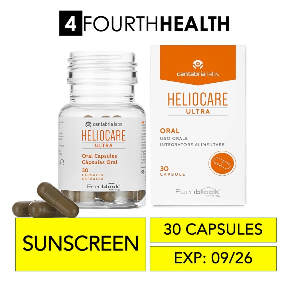 [EXP 09/26] Heliocare Ultra Oral Sunscreen Protection - 30 Capsules ...