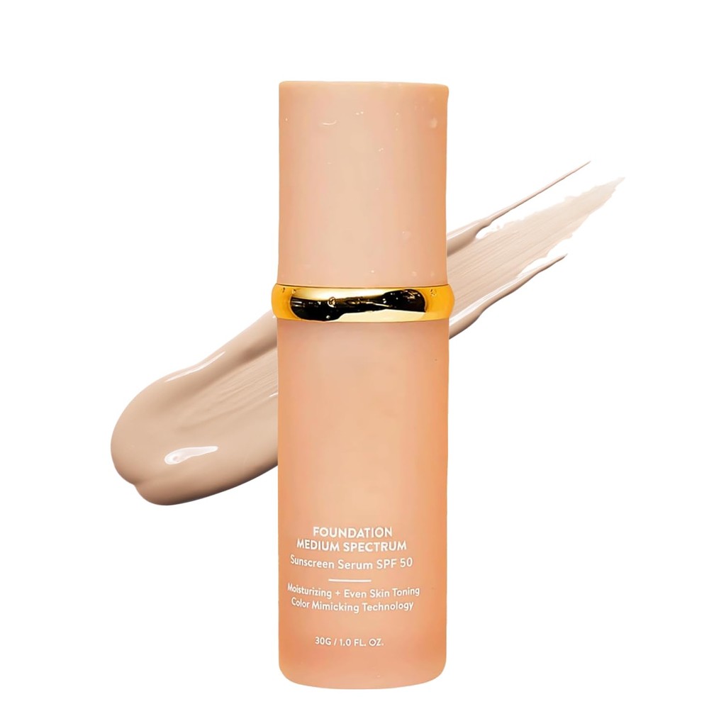 Bio 4 in 1 Foundation Liquid- Hydrating Medium full coverage concealer with, foundation 4 in 1 ...