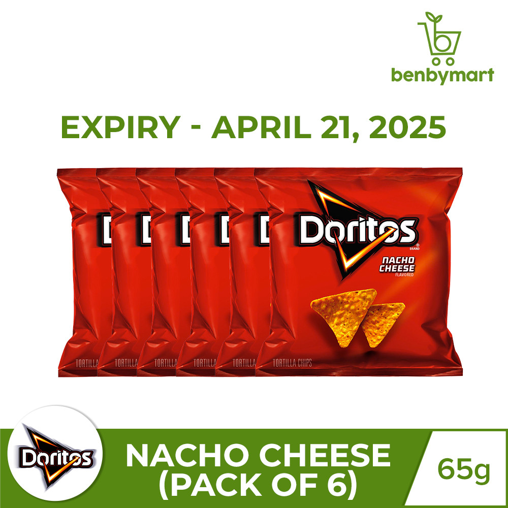 Doritos Nacho Cheesier 65g Set of 6 - Expiry (April 21, 2025) | Shopee ...