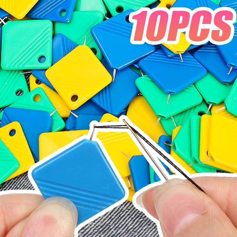 10Pcs Mixed Color Needle Threader - Threading Guide Device - Square ...