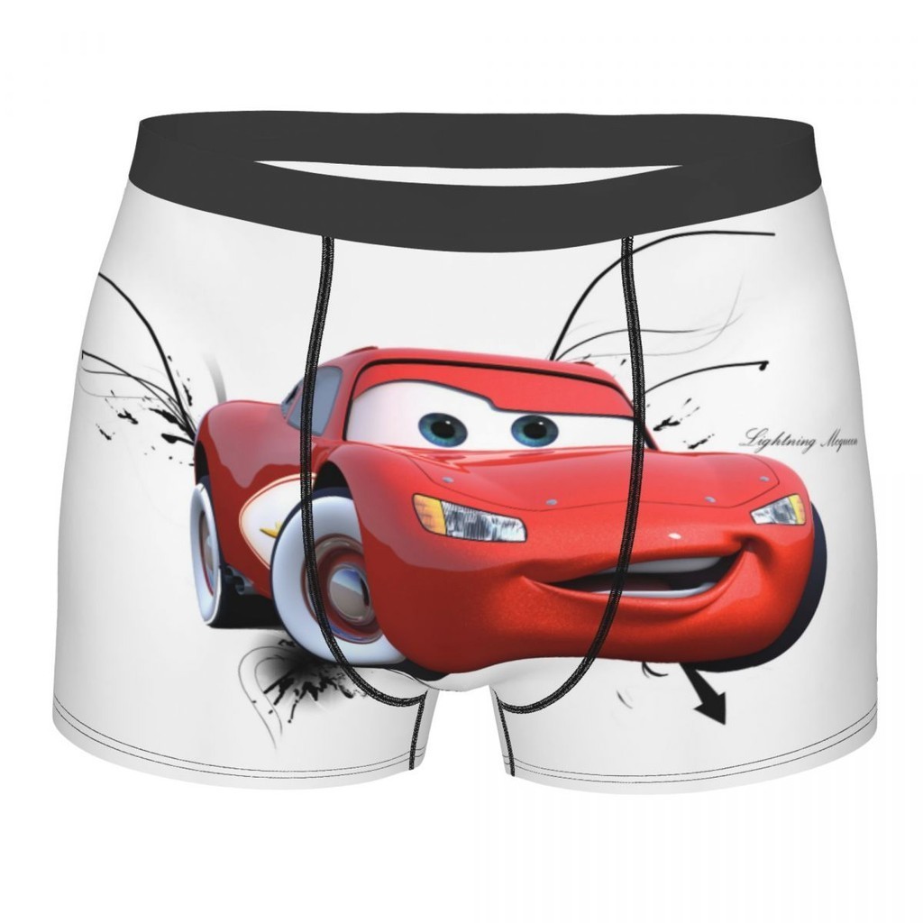 Lightning Mcqueen Cars Underwear Men Print Custom Cars Boxer Briefs ...