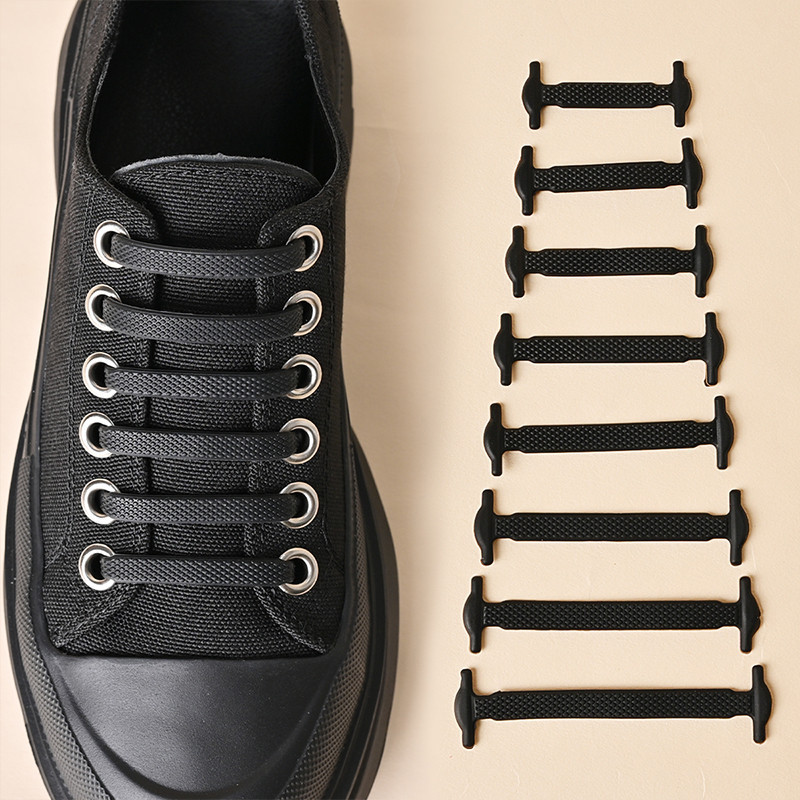 16pcs/lot Silicone No Tie Shoelaces Shoes Accessories Elastic Lace ...