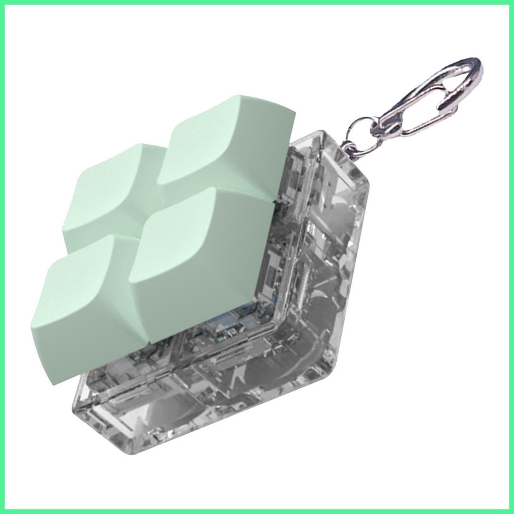 Mechanical Keyboard Toy 4-Button Mechanical Key Fidget Keychains ...