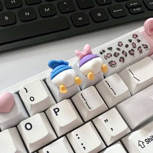 Fu cute duck butt keycaps single piece free shipping couple girlfriend ...