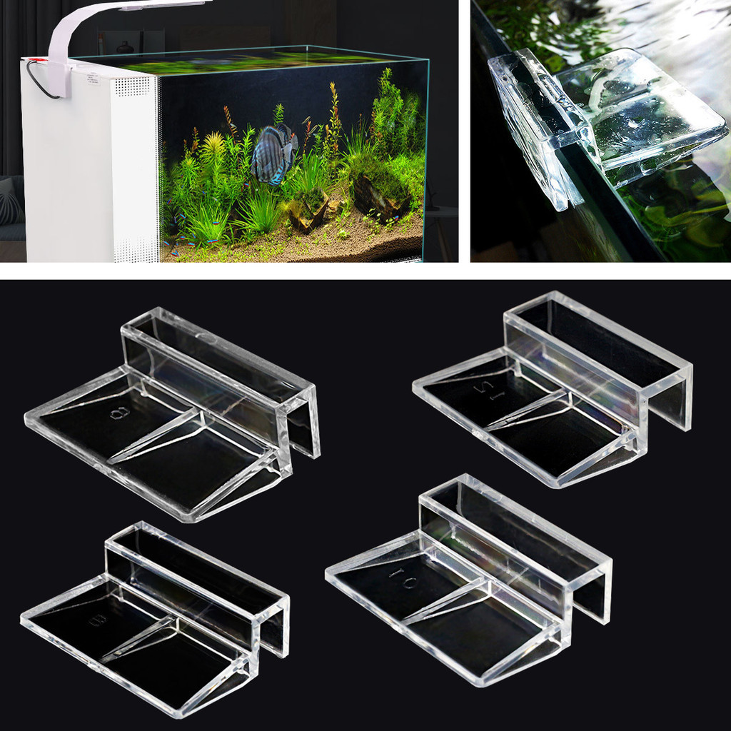 2024 New 4 Pcs Acrylic Fish Tank Clips Glass Cover Support Holders ...