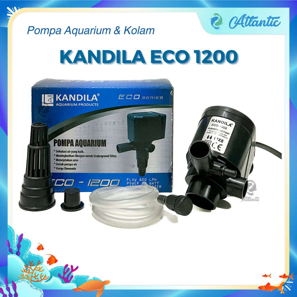 Kandila ECO Series 1200 Power Head Aquarium Pump Aquascape Submersible ...
