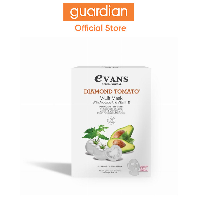 Evans Dermalogical Diamond Tomato V Lift Mask 5s | Shopee Singapore