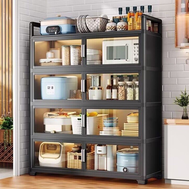 Kitchen Cabinet Multilayer Kitchen Rack Home Multifunctional Cabinet ...