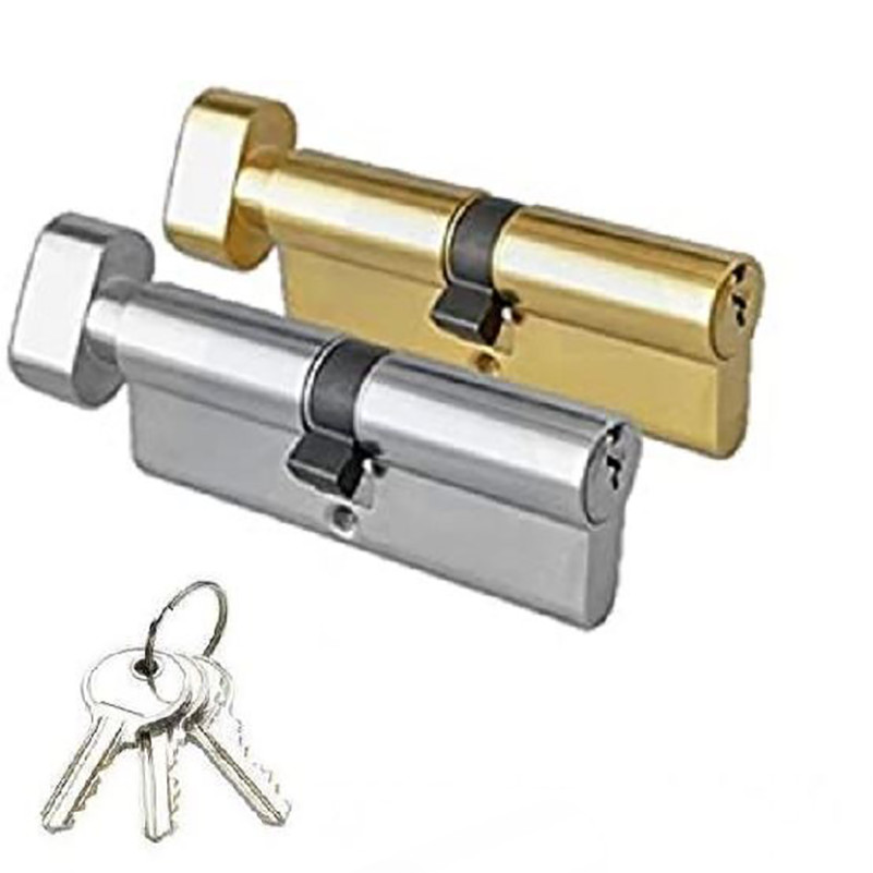 70mm Cylinder Lock Copper Single Open Door Lock Euro Cylinder Barrel ...