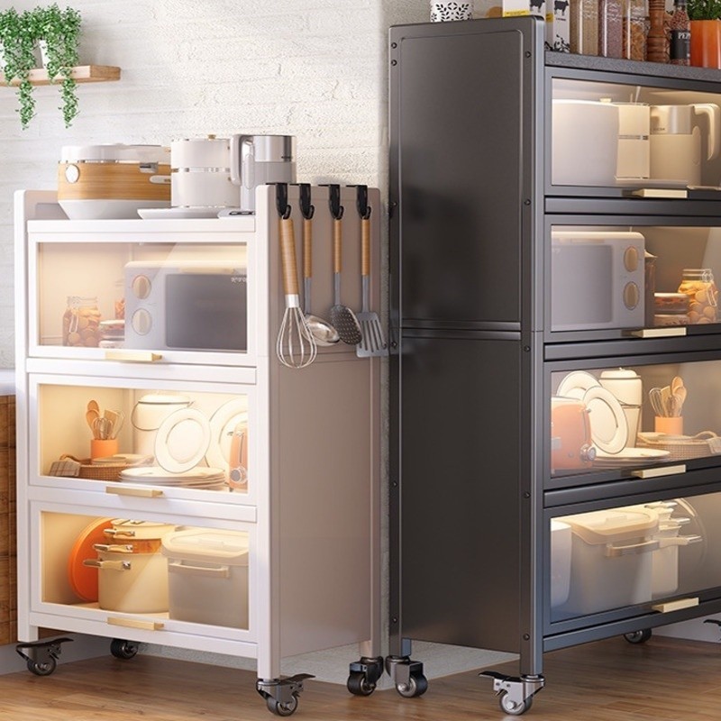 Removable Kitchen Storage Cabinet Kitchen Rack With Door ...