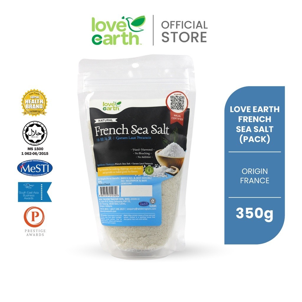Love Earth Sea Salt Fine 350G (Packet) | Shopee Singapore