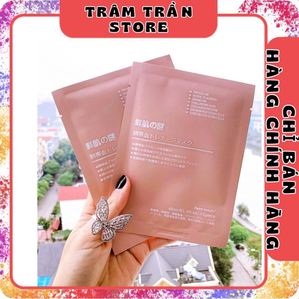 Japanese Sheep Placenta Mask Box of 50 Pieces Stem Cell Paper Mask Skin ...