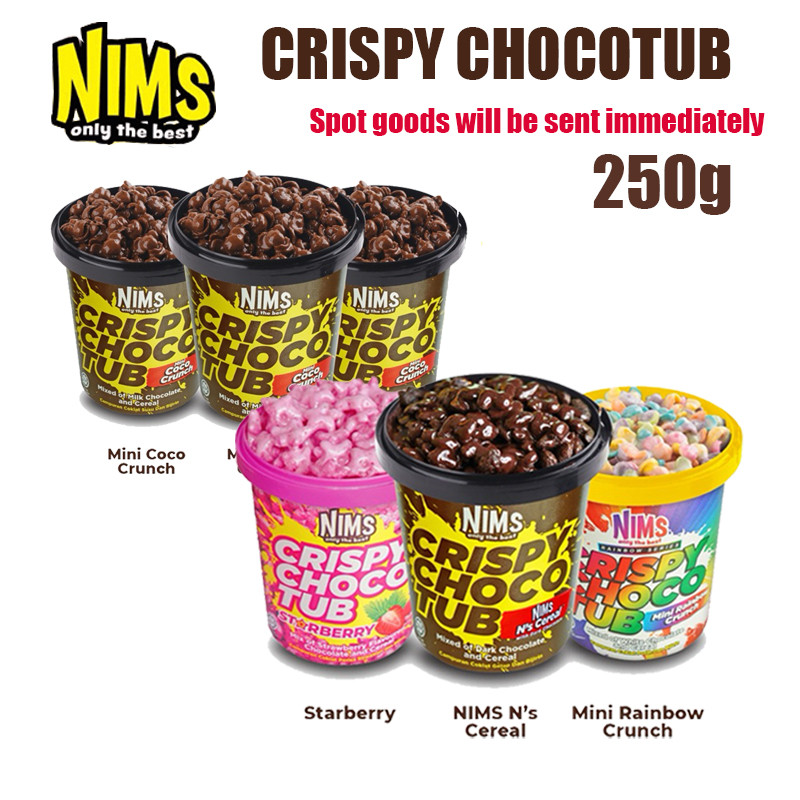 [COMBO 3 TUB] NIMS Crispy Choco Tub (250g) | Shopee Singapore