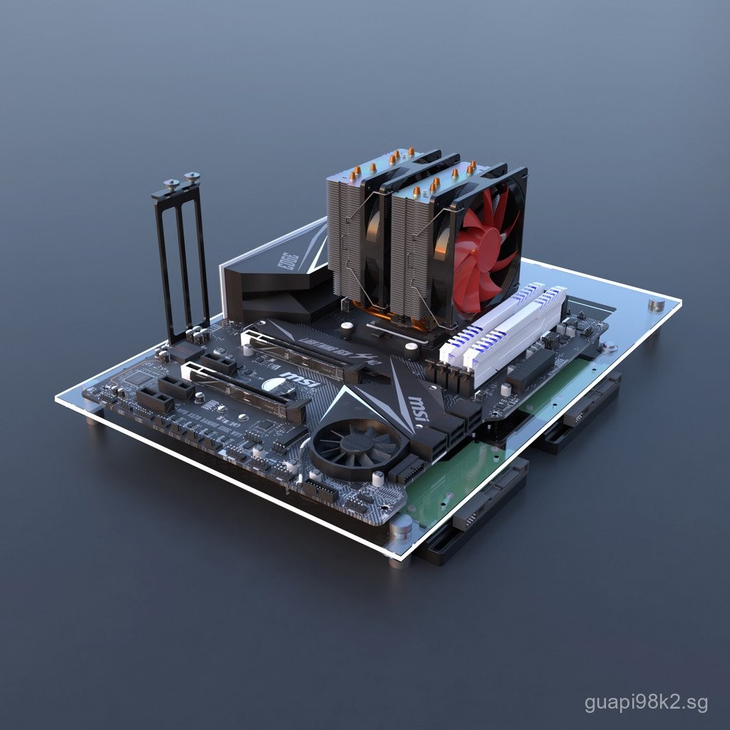 Fully Transparent Open Chassis matx Computer Case Rack atx Creative itx ...