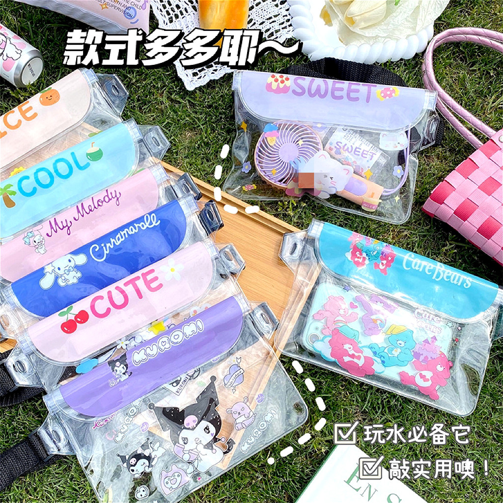Songkran Sanrio Kuromi Diagonal Waterproof Waist Bag Touch Screen ...