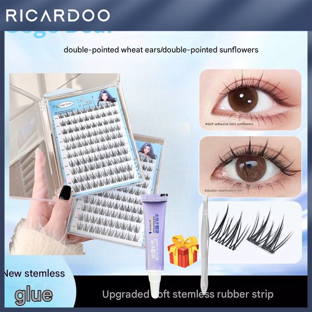 Gege Bear Gege Bear Glue-Free False Eyelashes Partially Curled Natural ...