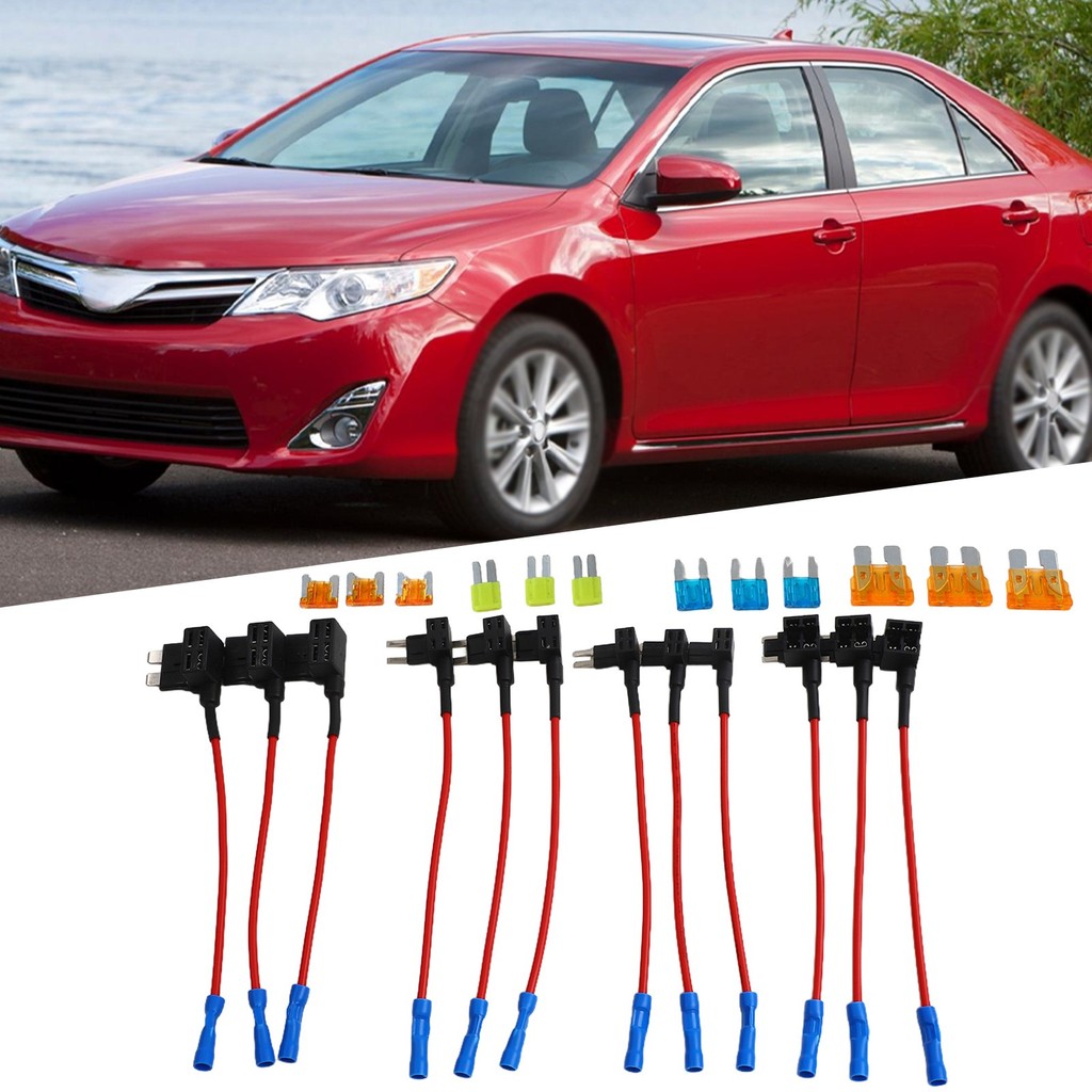 Fuse Taps Set 4 Types Fuses Circuit Adapter and Fuse Kit for Trucks ...