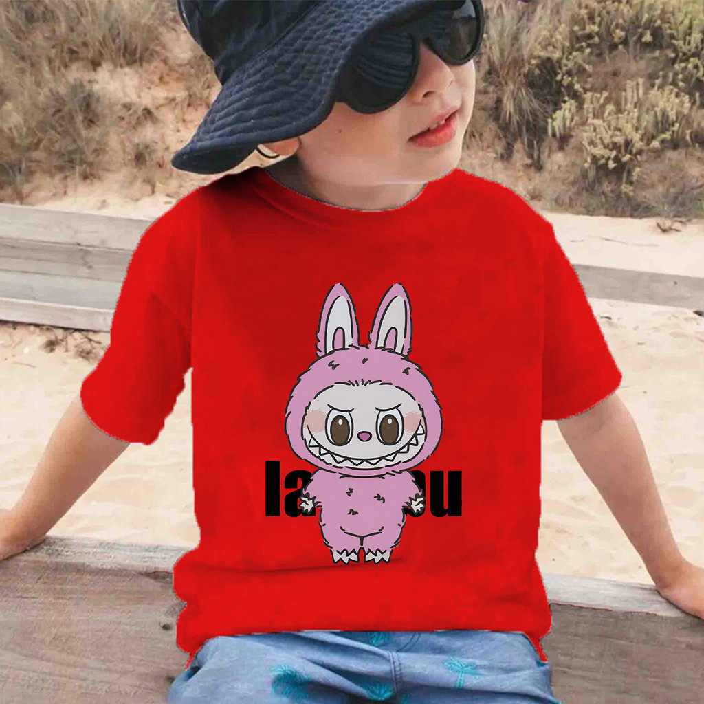 2024 New Kids T-shirt Labubu Pop Mart Children's Can Wear 8 Colors ...