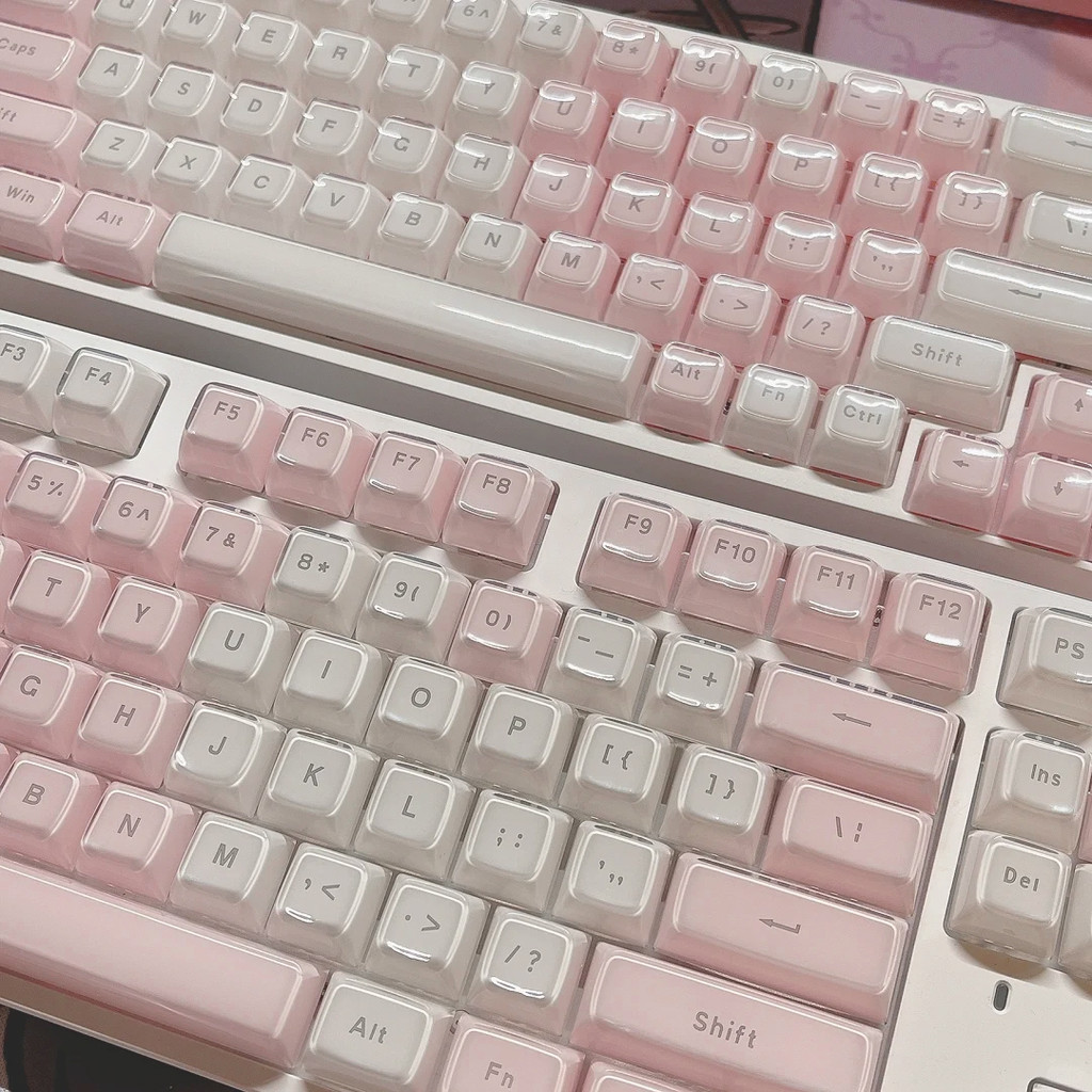 Double-colored Translucent Jelly Crystal Keycap PC Two-color Injection ...